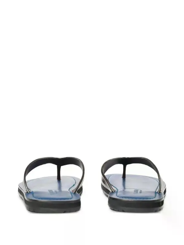 SCAROSSO Ascanio Leather Sandals - Blue