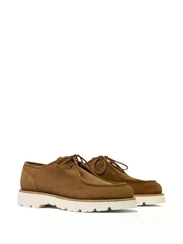 SCAROSSO Damiano Lug-sole Derby Shoes - Brown