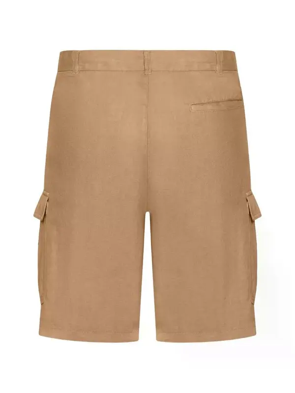 120% Lino Linen Cargo Shorts - Neutrals