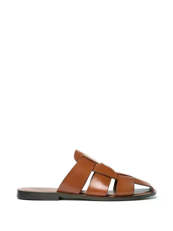 SCAROSSO Perseo Cage-style Sandals - Brown
