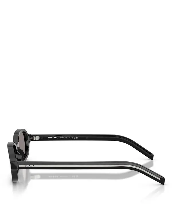 Prada Pr Oval Sunglasses, 50mm - Black