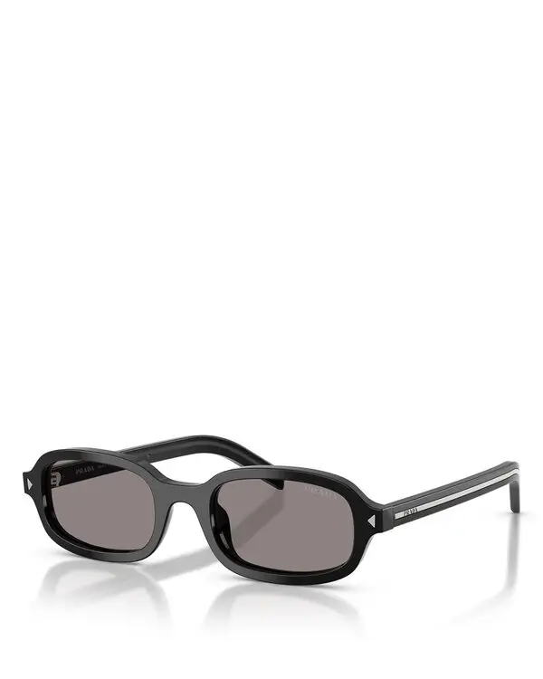 Prada Pr Oval Sunglasses, 50mm - Black