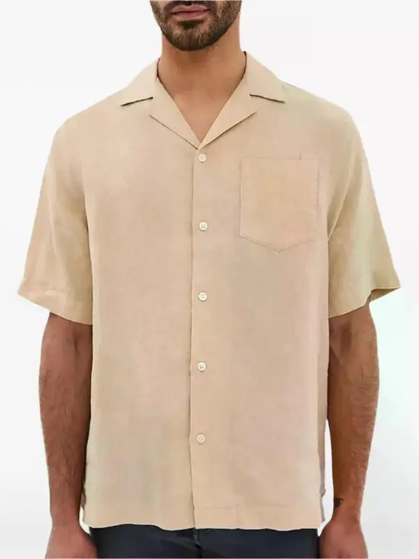 Frescobol Carioca Angelo Linen Shirt - Neutrals