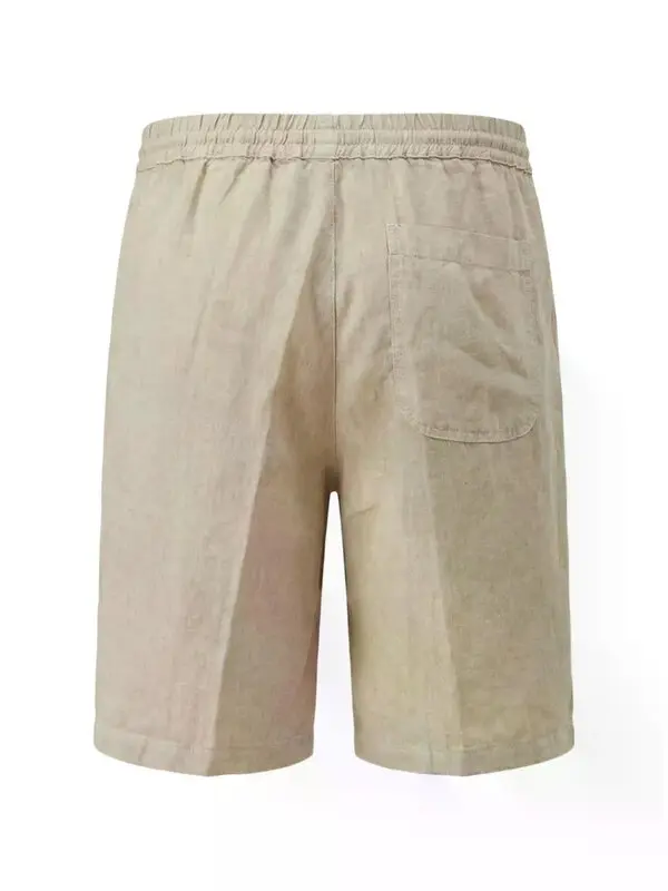 120% Lino Linen Drawstring Shorts - Neutrals