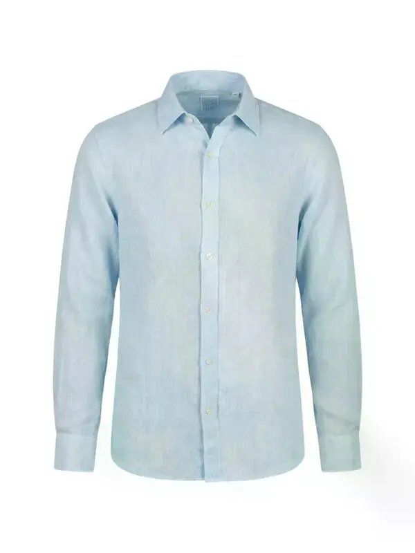 120% Lino Long-sleeve Shirt - Blue