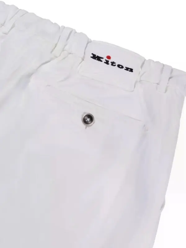 Kiton Elasticated Waist Trousers - White