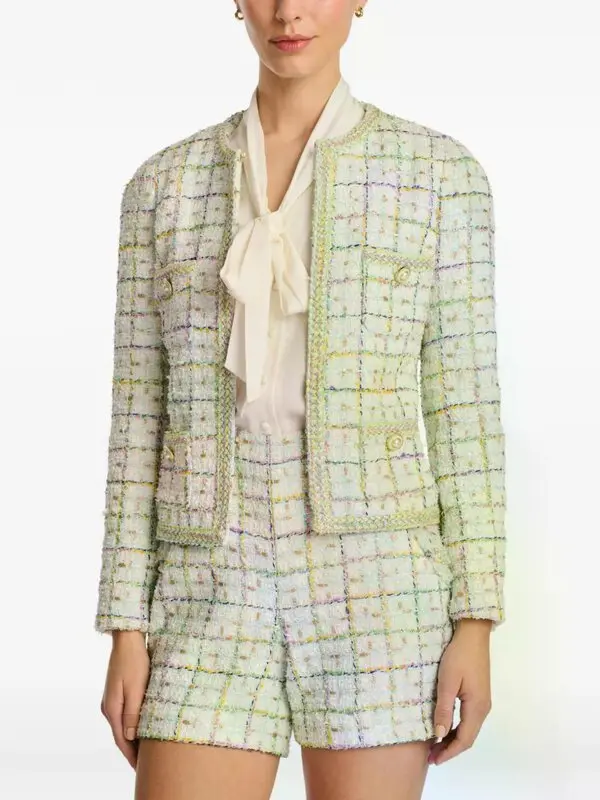 WEILL Braided-trim Tweed Jacket