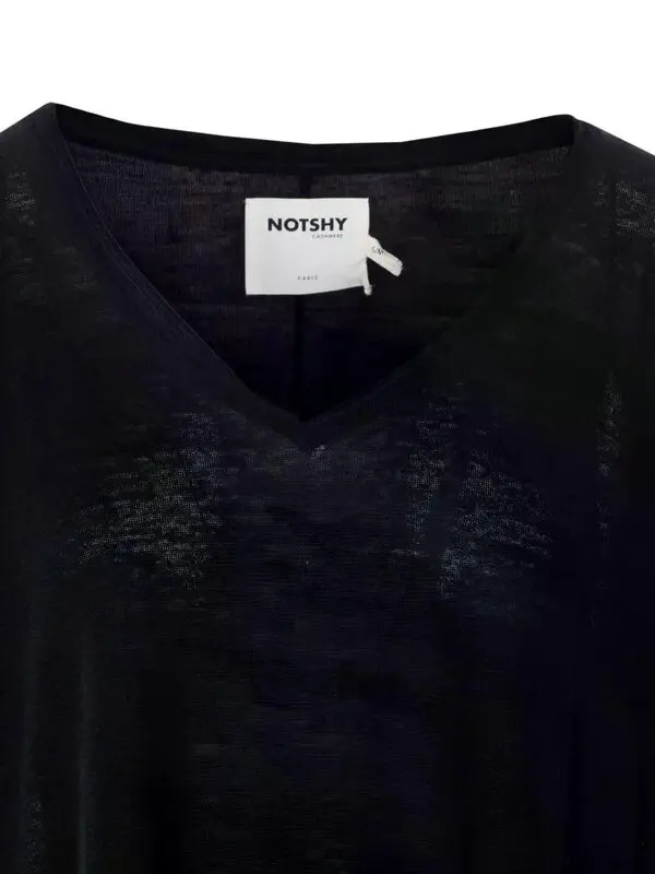 NOTSHY Emilie V-neck T-shirt - Black