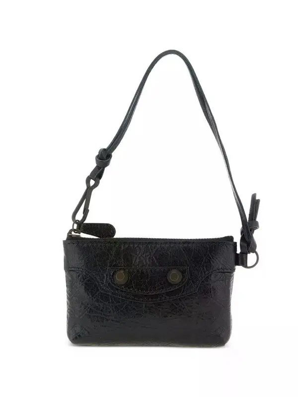 Balenciaga Le City Studded Leather Clutch