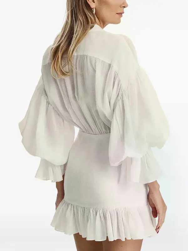 SOFIA ERHAN Ammoudi Ruffled Mini Dress