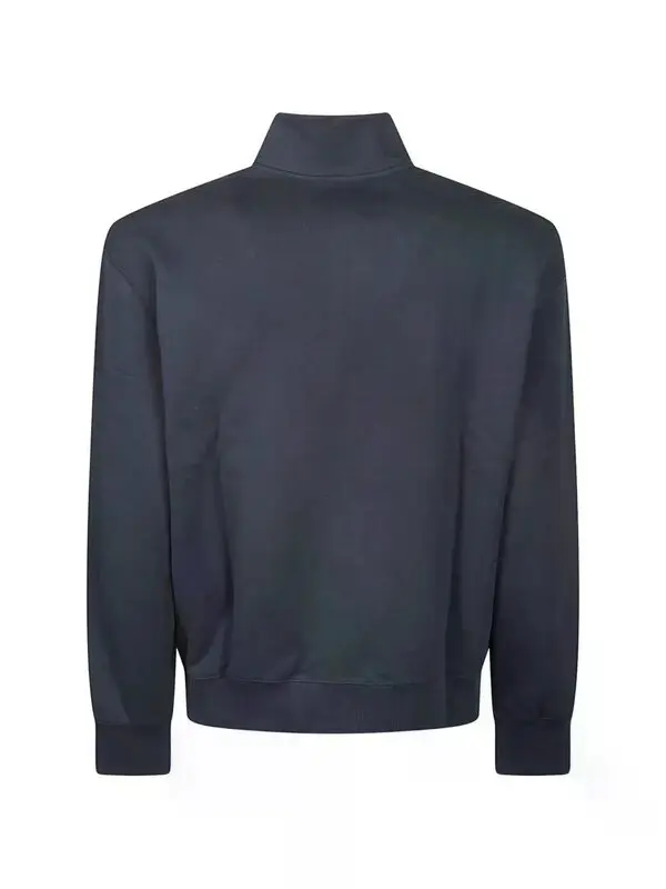 Maison Kitsuné Fox Head Zip-up Sweatshirt - Blue