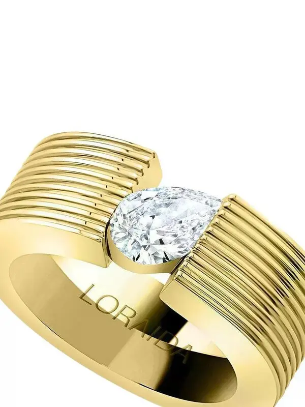 Loraida Orbit Pear Diamond Ring
