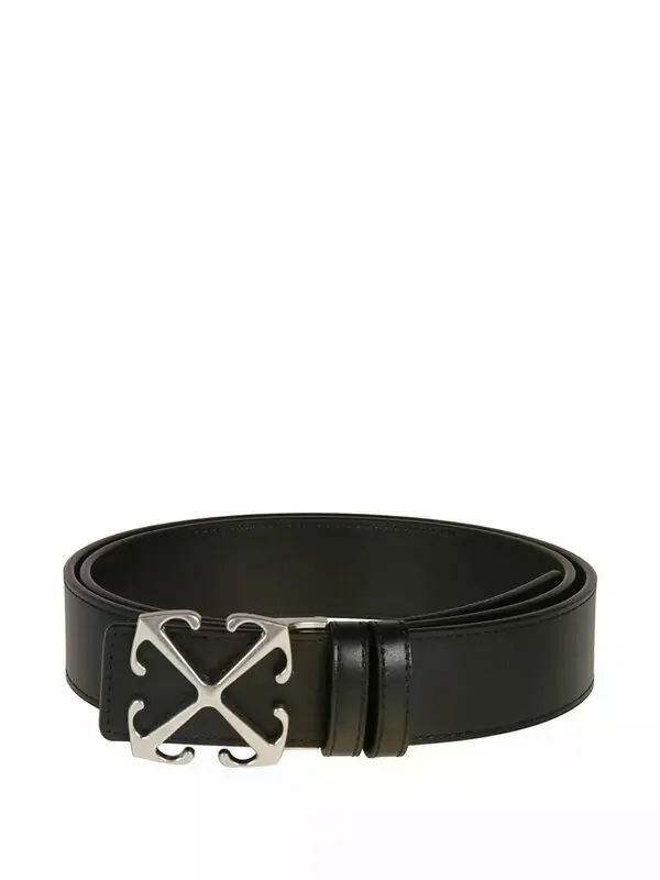 Off-White Arrow Leather Belt - Black
