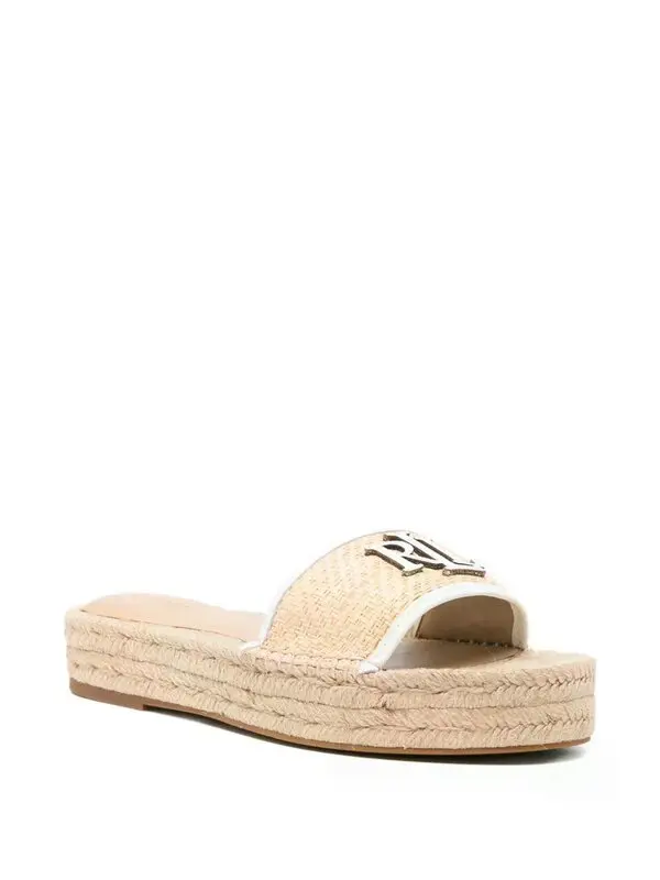 Ralph Lauren Logo-plaque Raffia Espadrilles