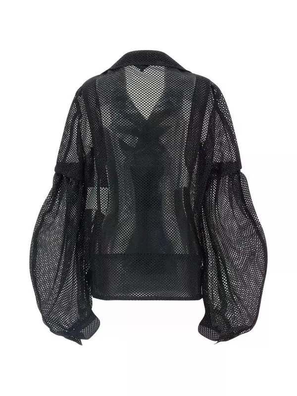 Comme Des Garçons Balloon-sleeve Mesh Jacket