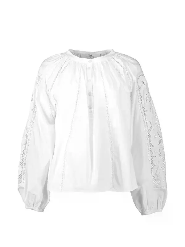 DMN PARIS Liliane Lace-insert Blouse