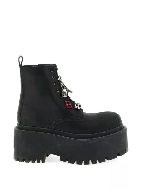 Balenciaga Strike Charm-embellished Ankle Boots