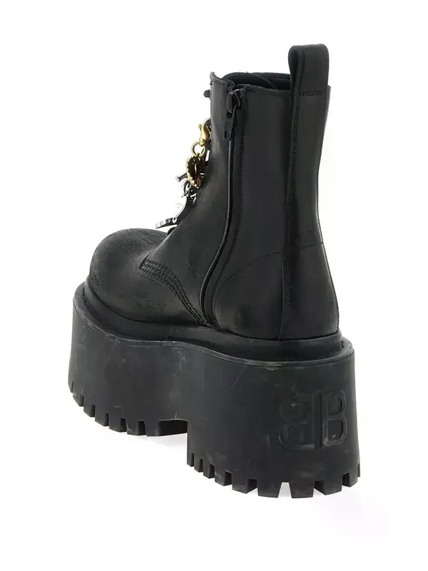 Balenciaga Strike Charm-embellished Ankle Boots