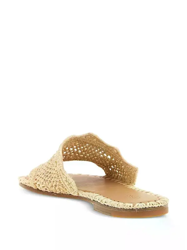 ODISSI Lucia Woven Raffia Sandals