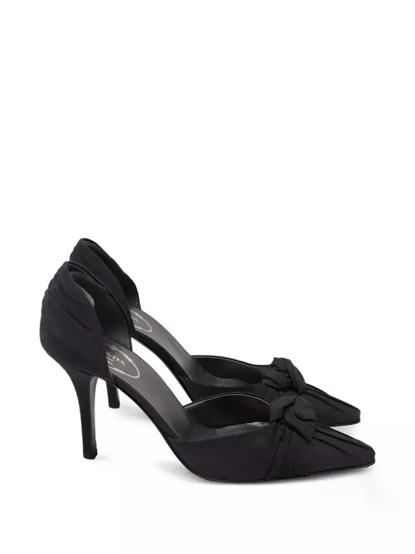 Prada Twisted-bow D'orsay Heeled Pumps