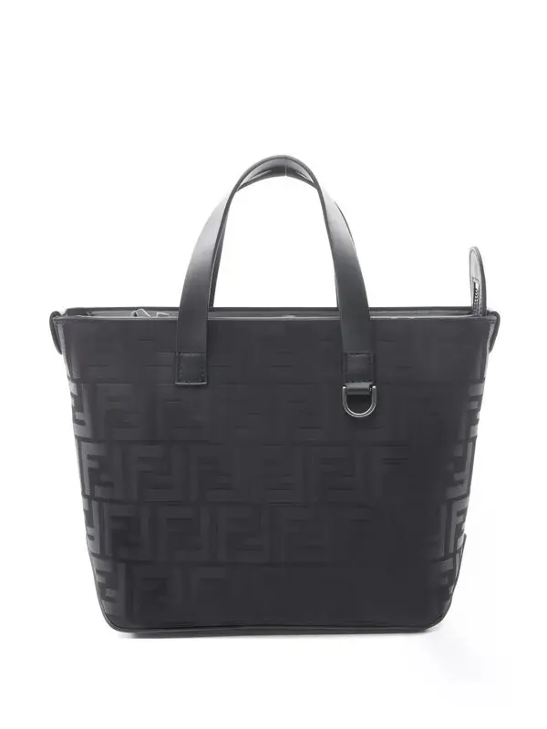Fendi 2020s Ff-monogram Tote Bag - Black