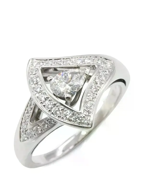 BVLGARI 2010s Divas' Dream Diamond Ring - Silver