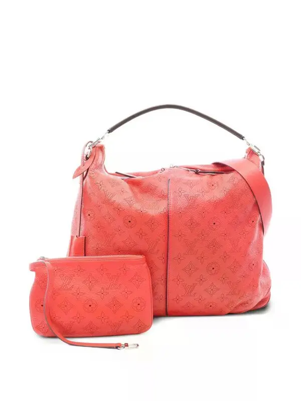 LOUIS VUITTON 2010 Mm Mahina Selene Tote Bag - Orange