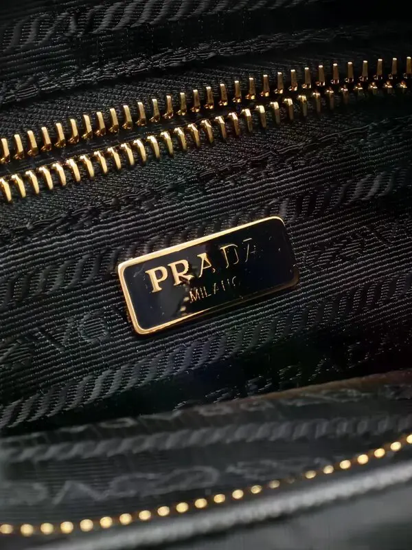 Prada Triangle-logo Shoulder Bag - Black