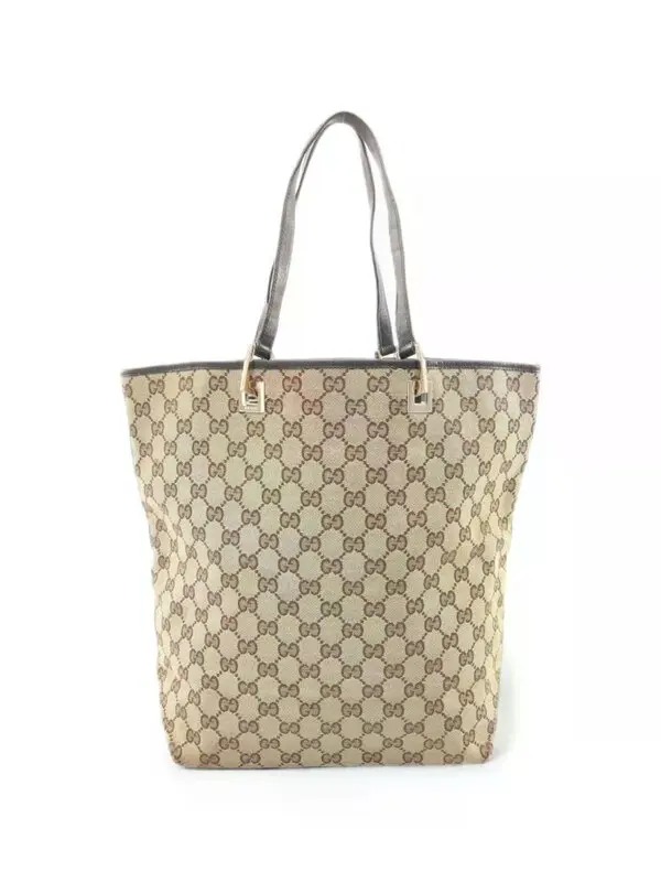 Gucci 2000s Gg Canvas Tote Bag - Neutrals