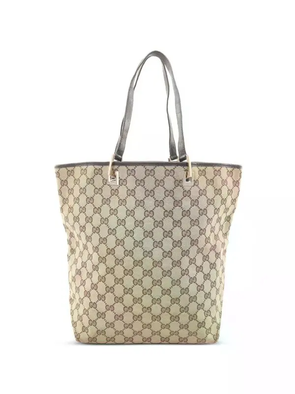Gucci 2000s Gg Canvas Tote Bag - Neutrals