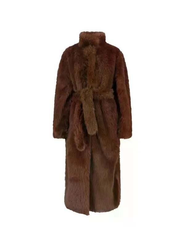 THE FRANKIE SHOP Ravello Faux-fur Coat - Brown