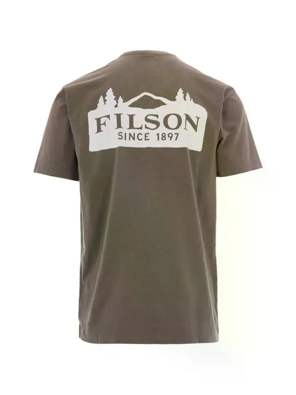 Filson Logo-print Graphic-back T-shirt - Brown