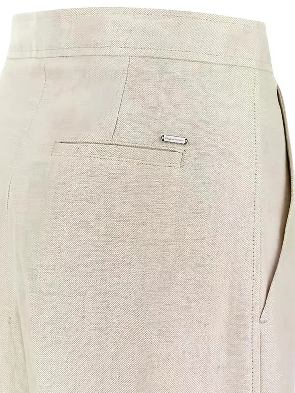 Paul & Shark Pleated Wide-leg Trousers