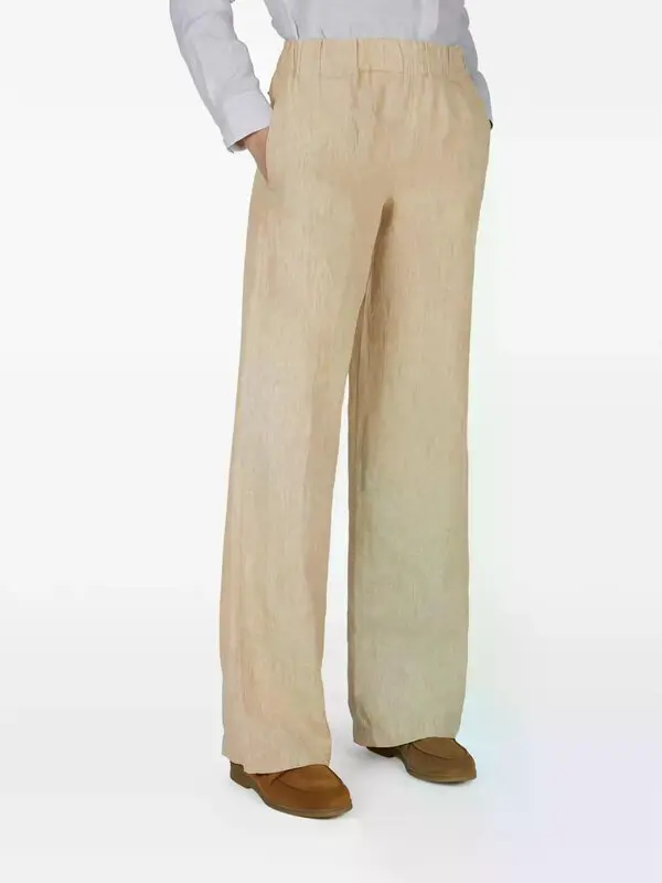 Paul & Shark Linen Palazzo Pants - Neutrals