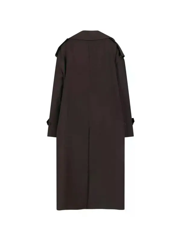 THE FRANKIE SHOP Dursley Double-breasted Trench Coat - Brown