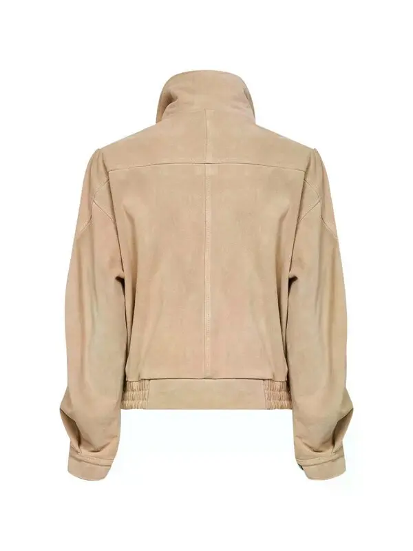 BLANCA VITA Belted Suede Jacket