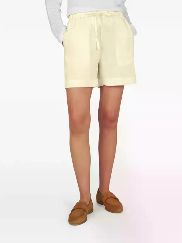 Paul & Shark Paisley-print Linen Shorts - Neutrals