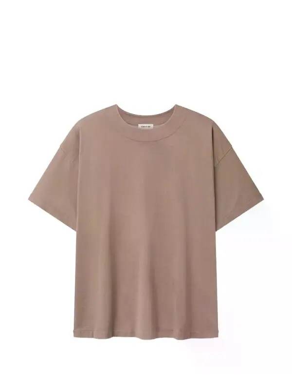 Fear Of God Clean Neck Short Sleeve T-shirt - Brown