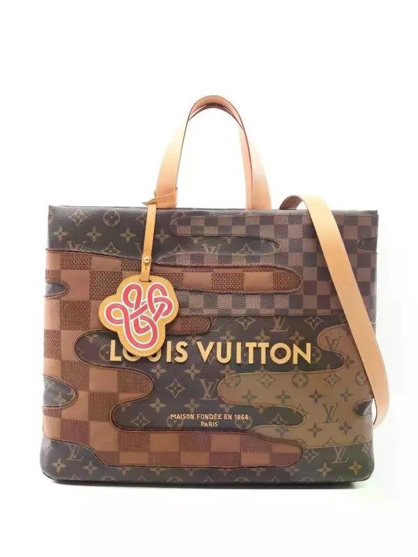 LOUIS VUITTON 2021 Mm Shopper Tote Monogram Tote Bag - Brown