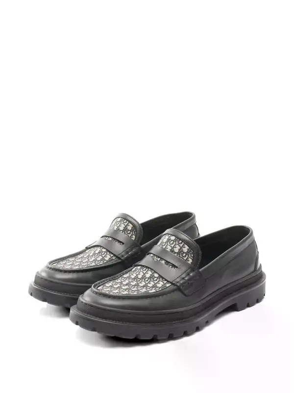 Dior 2010s Oblique Explorer Loafers - Black