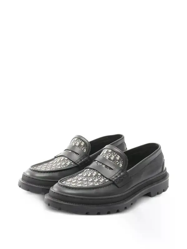 Dior 2010s Oblique Explorer Loafers - Black