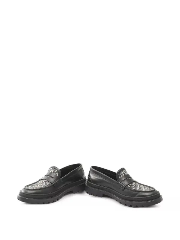 Dior 2010s Oblique Explorer Loafers - Black
