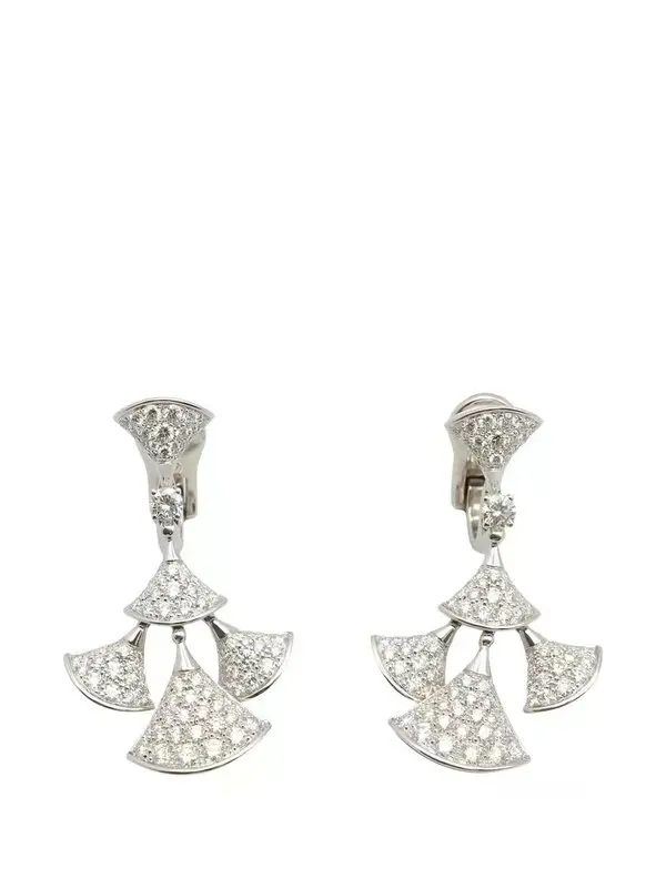 BVLGARI 2010s Diva's Dream Diamond Earrings - Silver