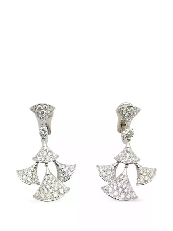 BVLGARI 2010s Diva's Dream Diamond Earrings - Silver