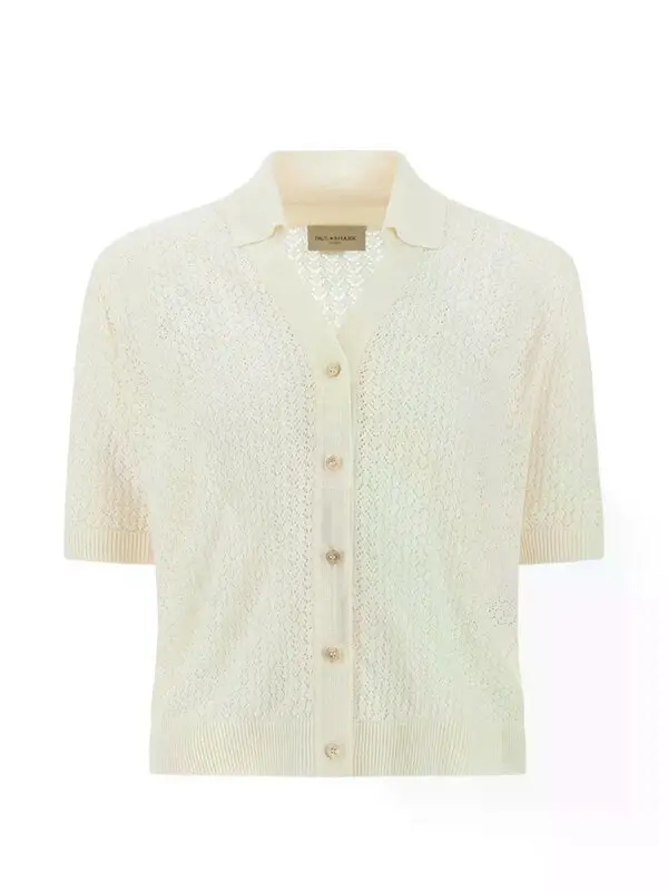 Paul & Shark Short-sleeve Knit Cardigan - Neutrals