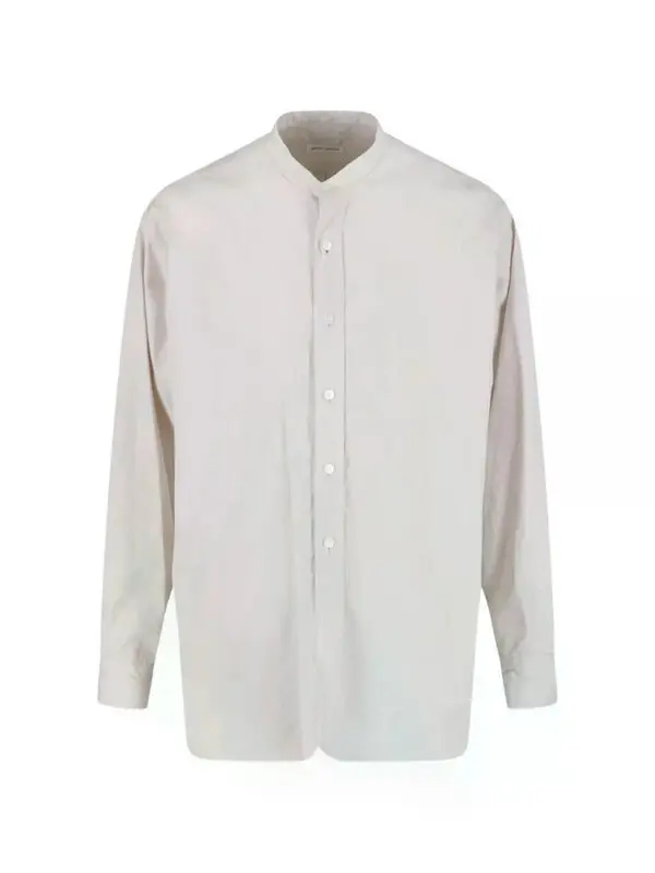 KAPTAIN SUNSHINE Band-collar Cotton Shirt