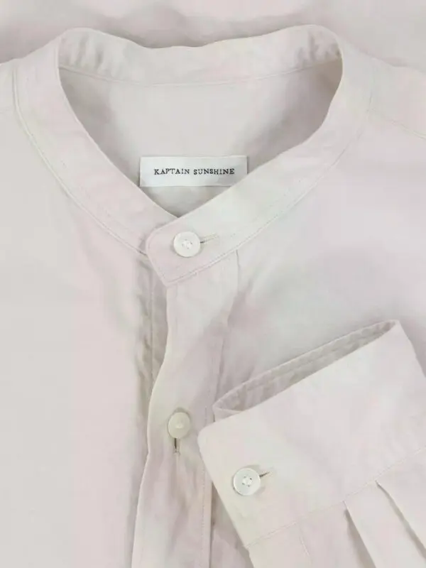 KAPTAIN SUNSHINE Band-collar Cotton Shirt