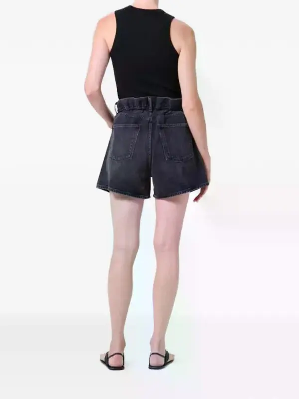 AGOLDE Lyonne High-waisted Shorts - Black