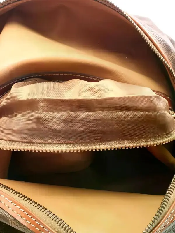 Celine 2000s Macadam Shoulder Bag - Brown