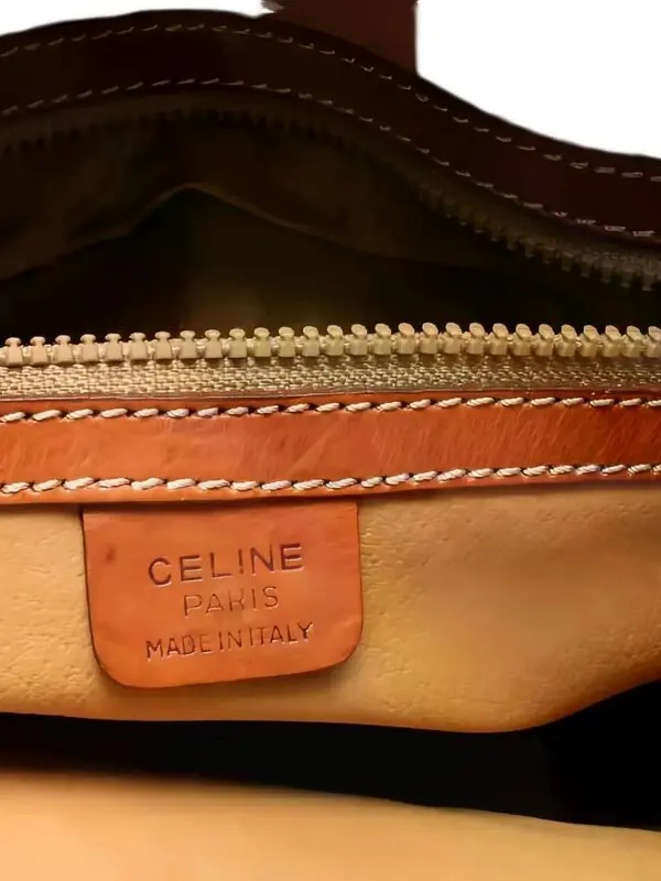 Celine 2000s Macadam Shoulder Bag - Brown